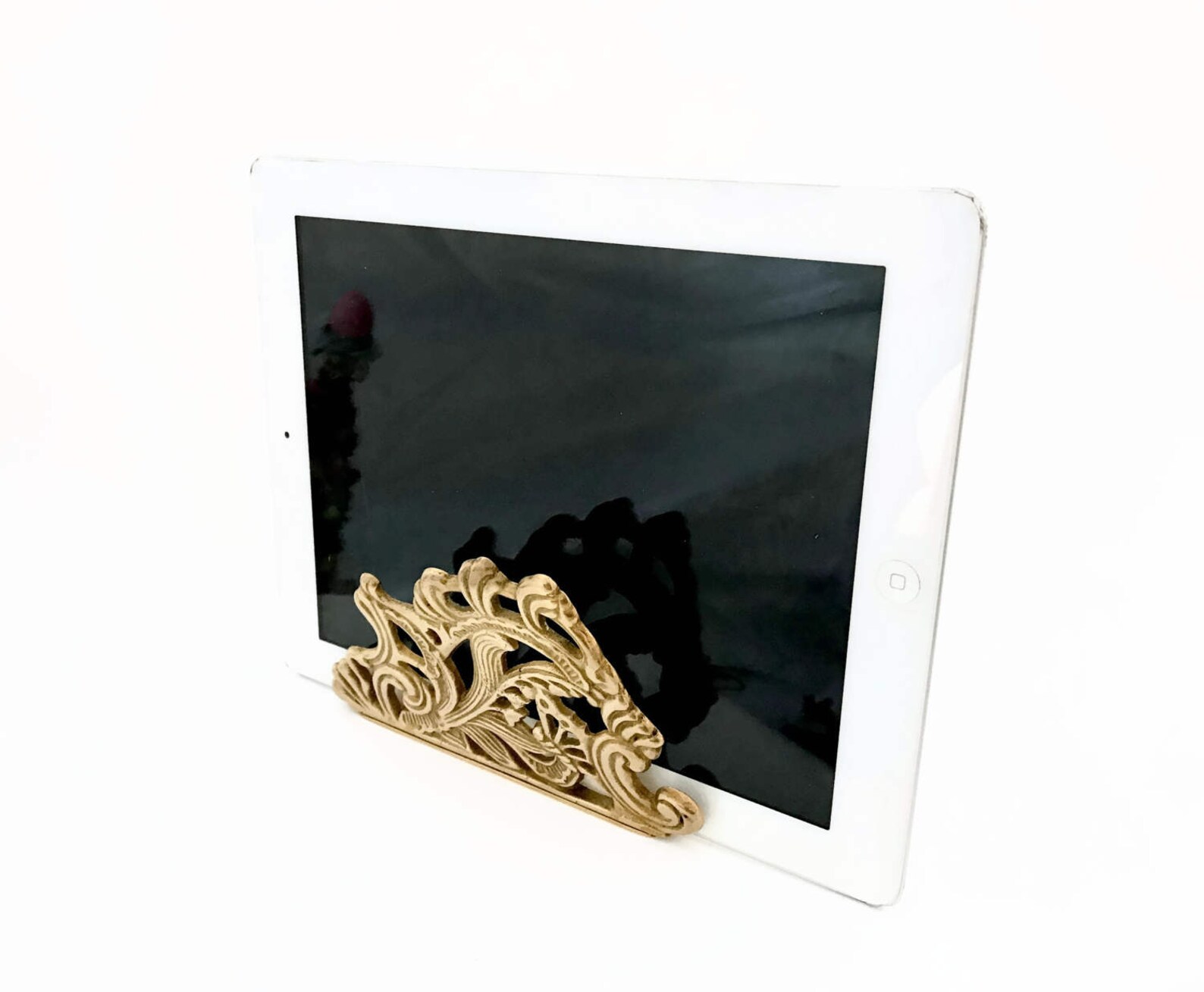 Vintage Brass Computer Stand Letter Holder Hollywood - Etsy