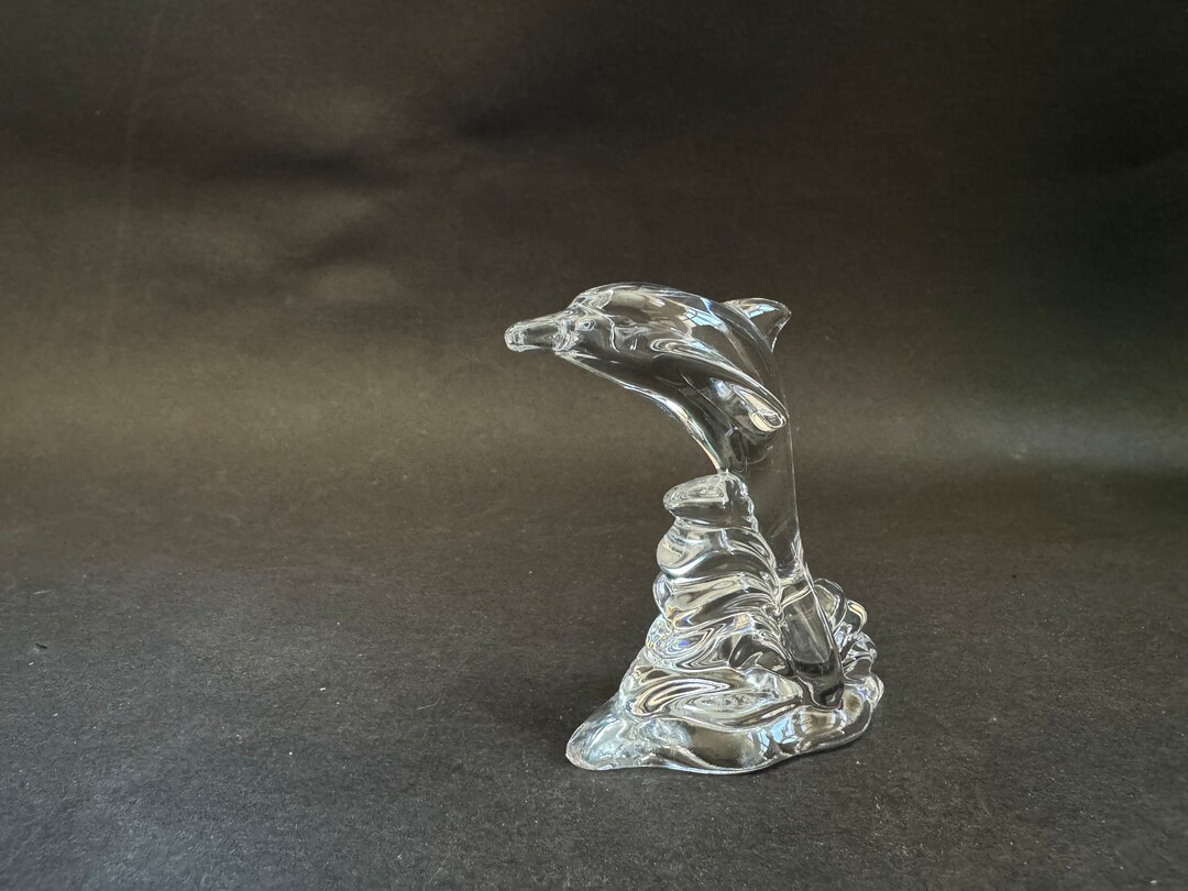 Vintage Dolphin, Good Luck Dolphin, Lenox Full Crystal, Lenox Animal ...