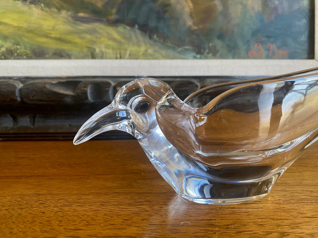 Vintage Pipe Rest, Art Vannes French Crystal Bird: Mid Century Modern ...