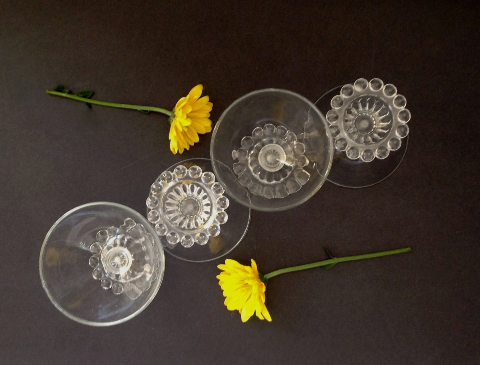 Vintage 1950s Boopie Glasses - Anchor Hocking Set of 4 - Etsy