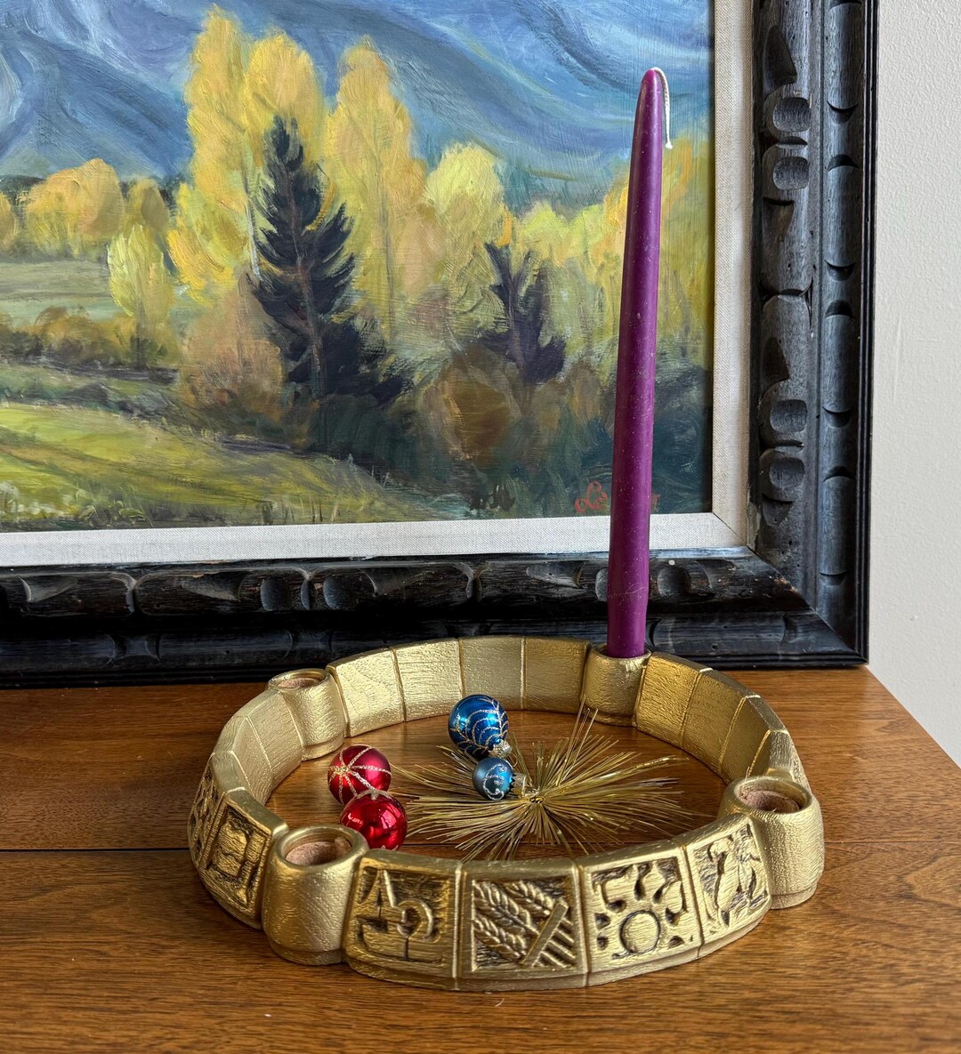 Advent Wreath, Journey to Bethlehem, Advent Wreath, Vintage Advent ...