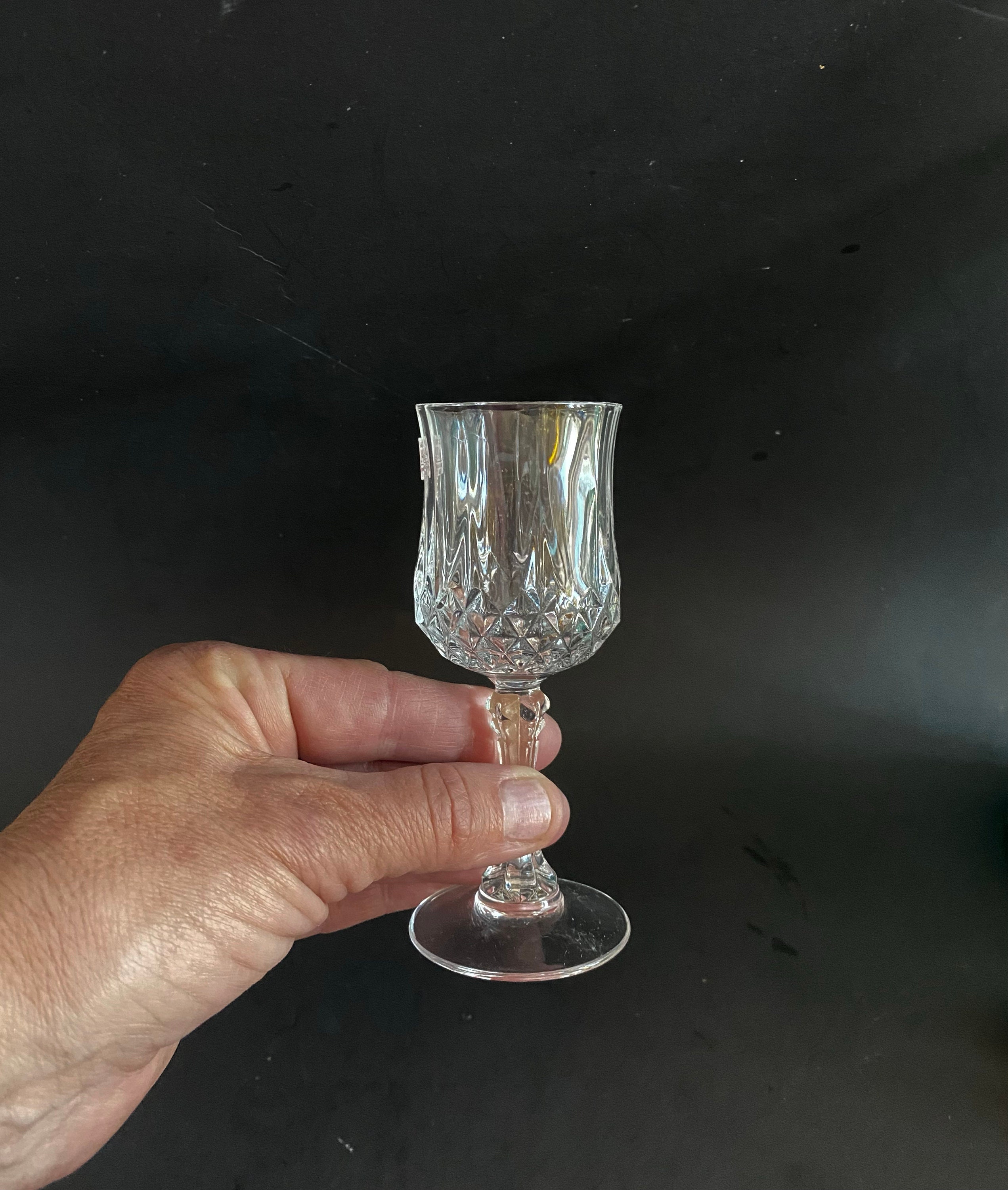 Vintage Crystal Shot Glasses Long Stem Shot Glasses Liqueur Etsy