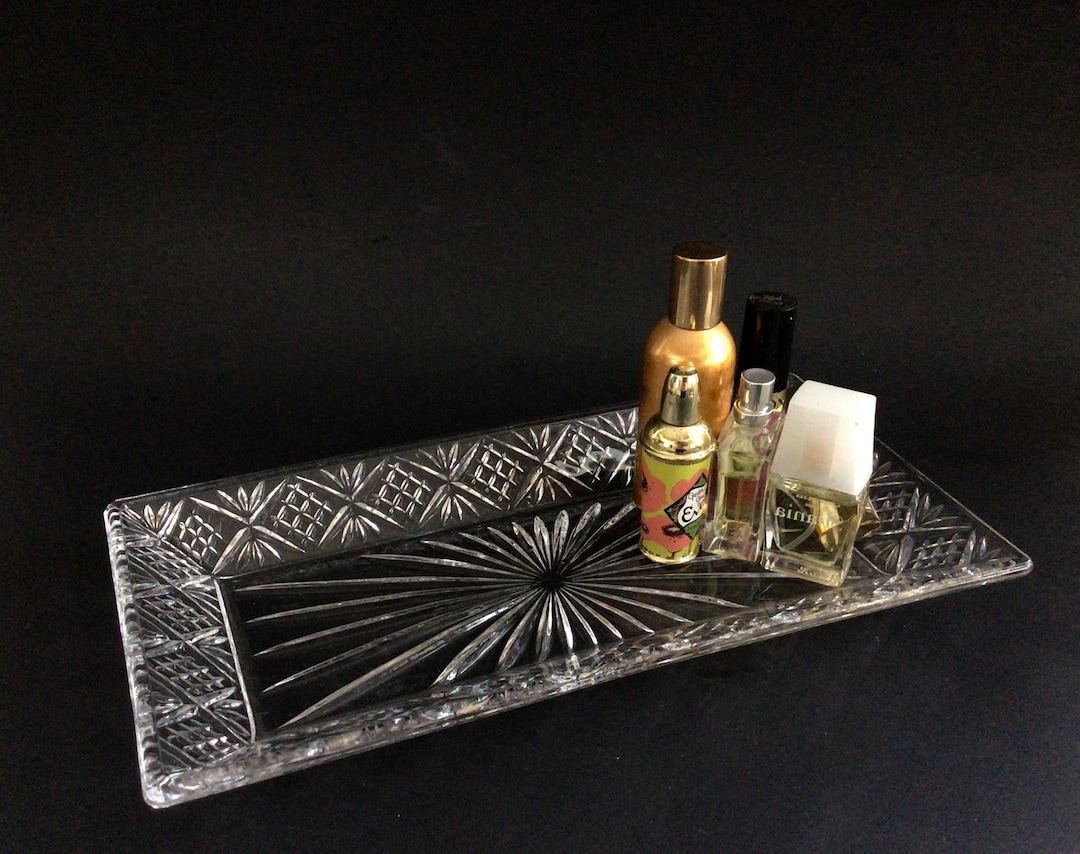 Vintage Vanity Tray, Rectangle Tray, Art Deco Vanity Decor, Perfume ...