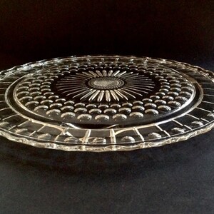 Vintage Glass Cake Plate - Fancy Cake Plate - Scrolled Cake Plate ...