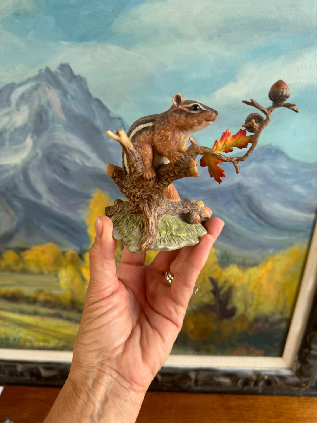 Vintage Chipmunk, Squirrel, Fall Decor, Lenox Porcelain Chipmunk ...