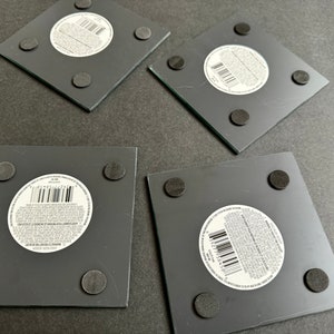 Vintage Mirror Coasters Beveled Mirror Coasters Wine Coasters Beveled ...