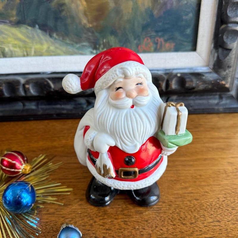 Ceramic Santa - Etsy