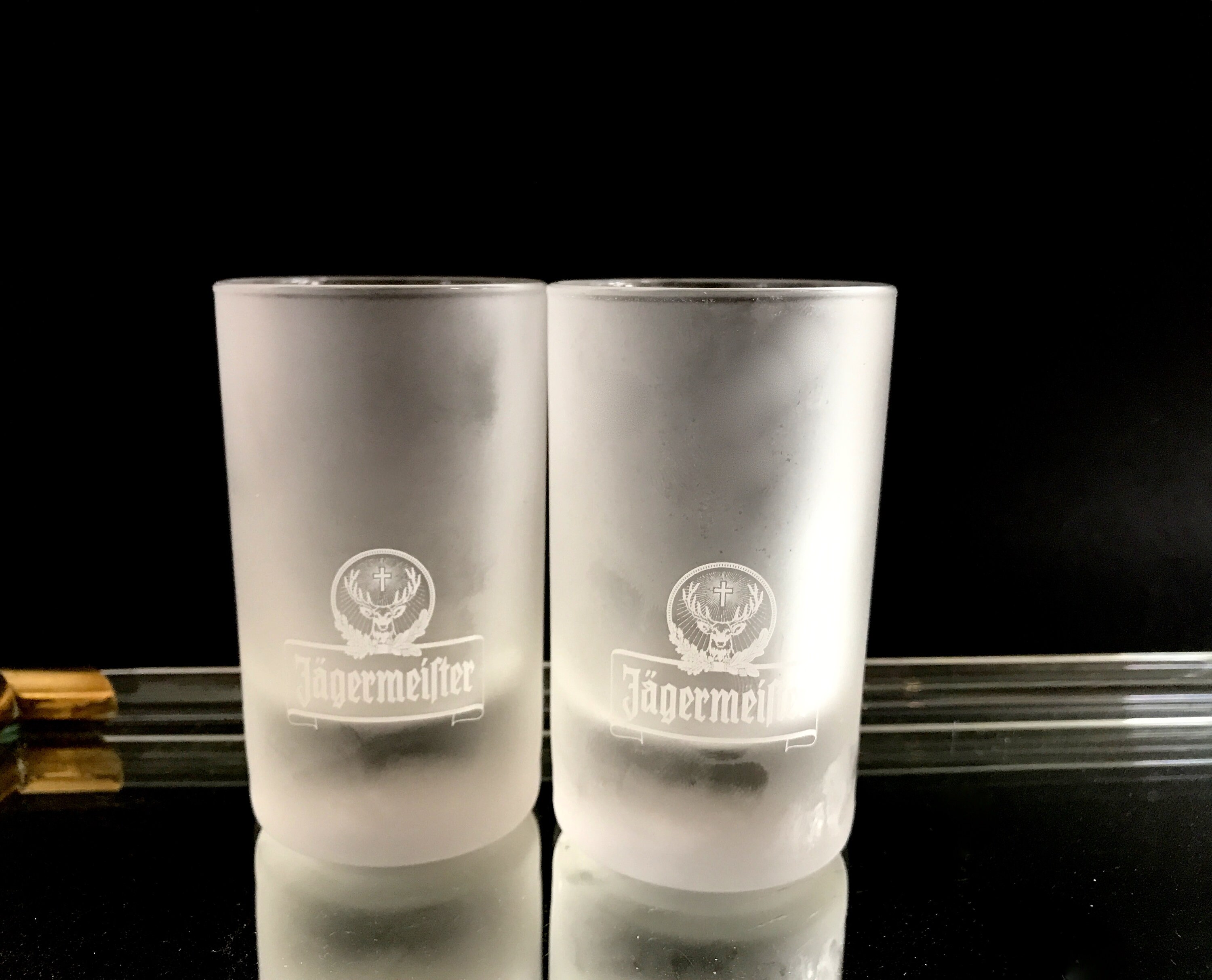Vintage Jägermeister Shot Glasses jag Gift Idea frosted 4 - Etsy