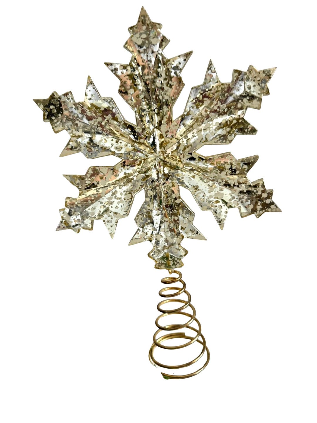 Vintage Lucite Star Christmas Tree Topper, Snowflake, Fancy Star ...