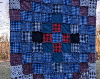 Flannel Rag Quilt - Etsy