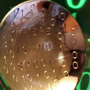 THERE is NO SPOON Binary Matrix. Matrix Resurrection Inspired, the ...