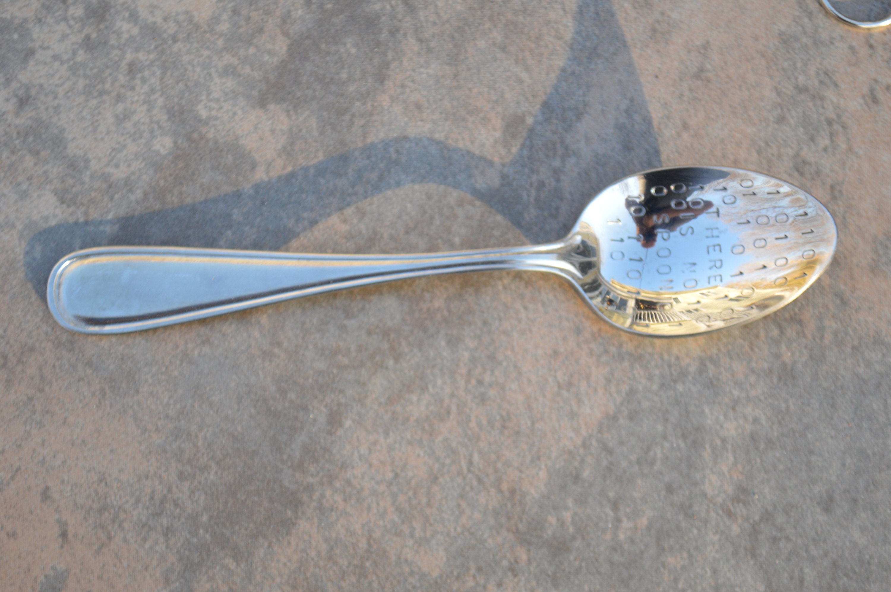 THERE is NO SPOON Binary Matrix. Matrix Resurrection Inspired - Etsy UK