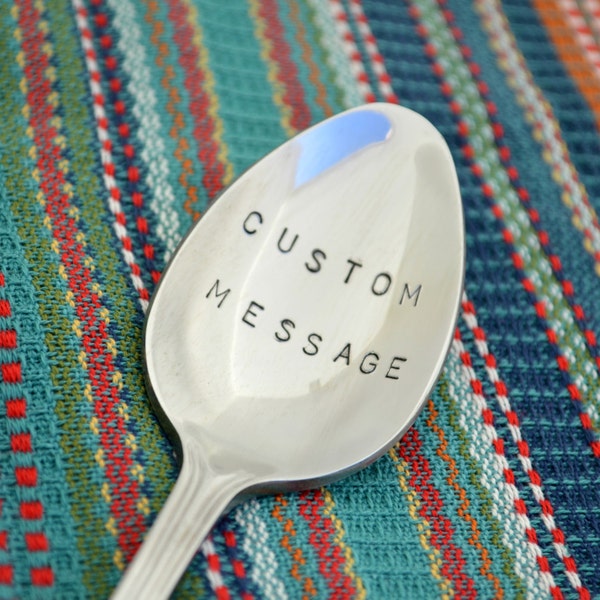 Custom Stamped Spoon - Etsy