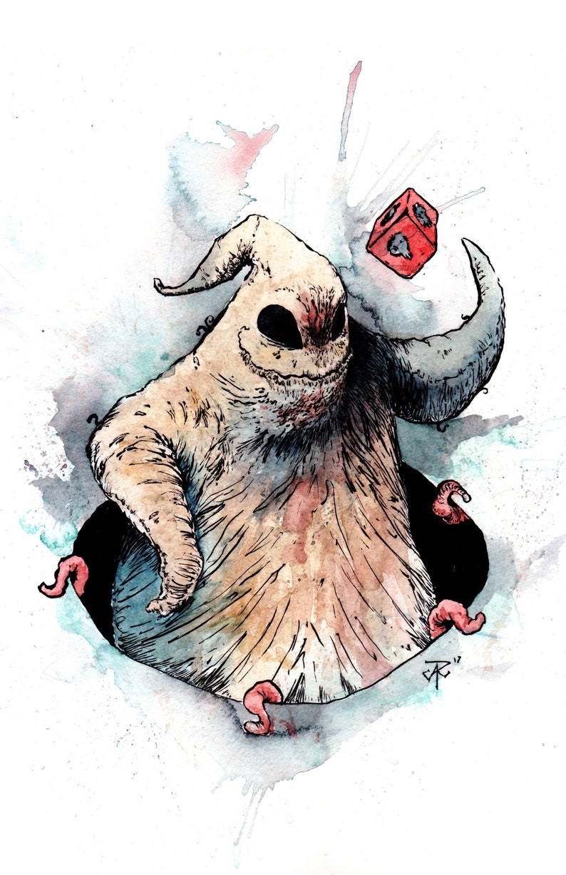 Oogie Boogie 11x17 Poster Print Nightmare Before Christmas | Etsy