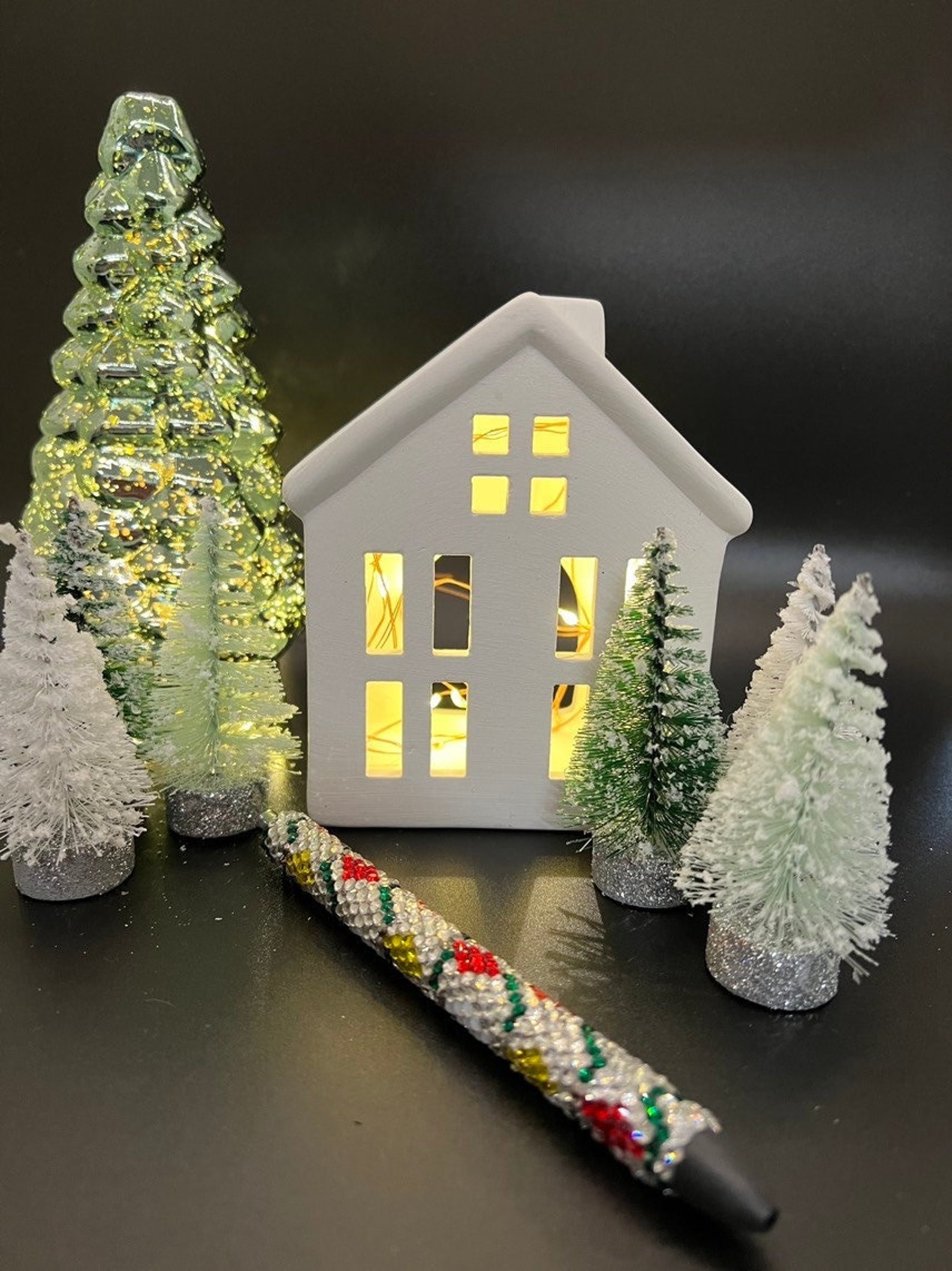 Christmas Light Rhinestone Pen / Bling Pen - Etsy