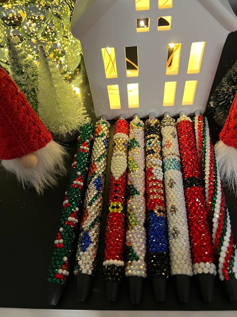 Christmas Light Rhinestone Pen / Bling Pen - Etsy