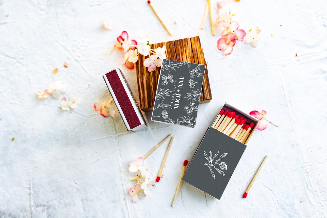 Custom Matchboxes / Custom Matches / Wedding Matchbook / Custom Party ...
