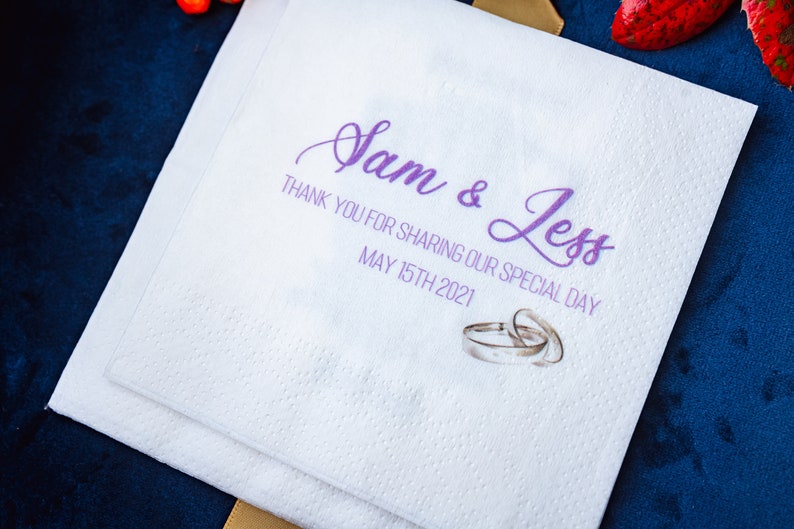 50 LOGO Napkins / Photo Napkins / Custom Serviette / Business - Etsy