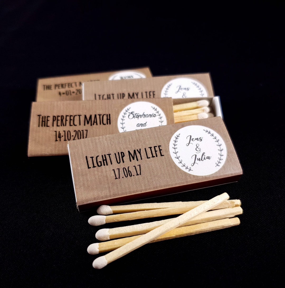 Personalized Rustic Matchboxes - Rustic Craft Design Matchboxes ...