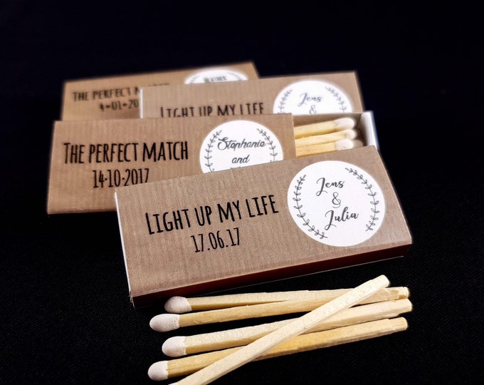 Personalized Rustic Matchboxes - Rustic Craft Design Matchboxes ...