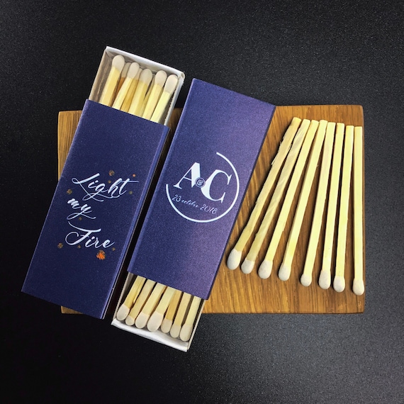 Light My Fire Matchboxes Custom Wedding Favor Design Matches | Etsy