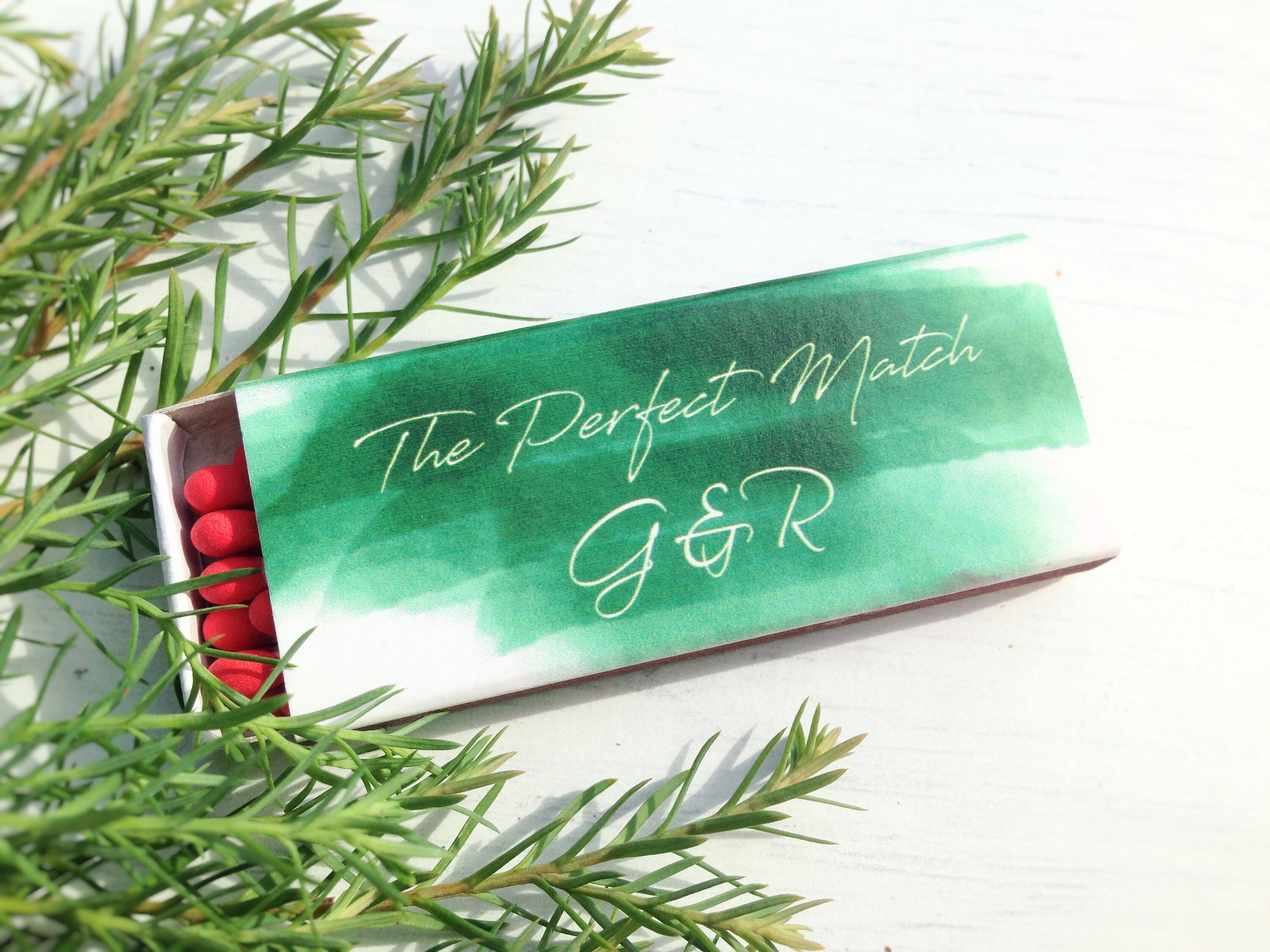 Set of the Perfect Match Matchboxes Personalized Matches | Etsy