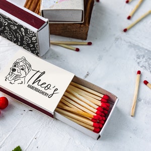 Sketch Art Dog Matches - Personalized Pet Vintage Favor - Custom Cat ...