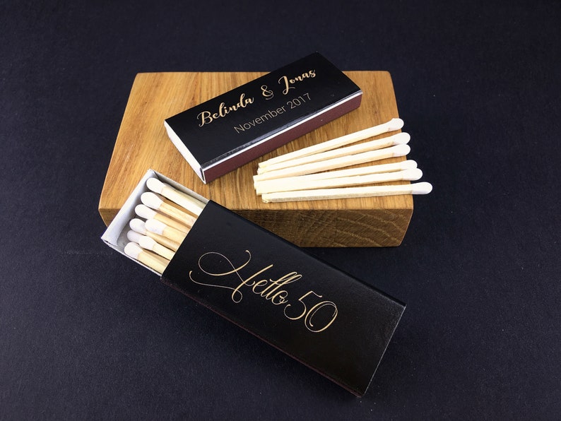Set of 50 Birthday Party Matchboxes Personalized Matches | Etsy