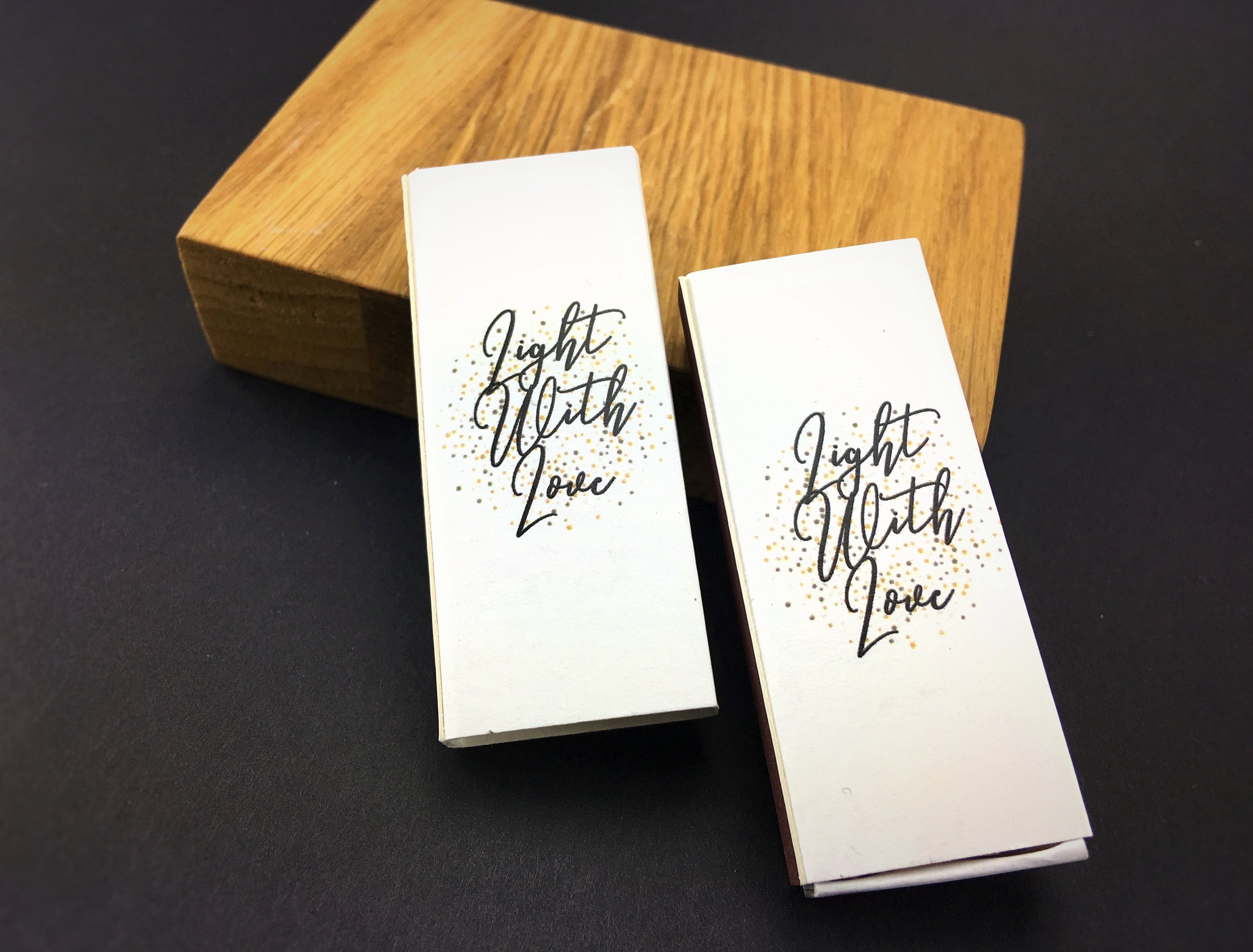 Light With Love Matchboxes Personalized Matches Custom | Etsy