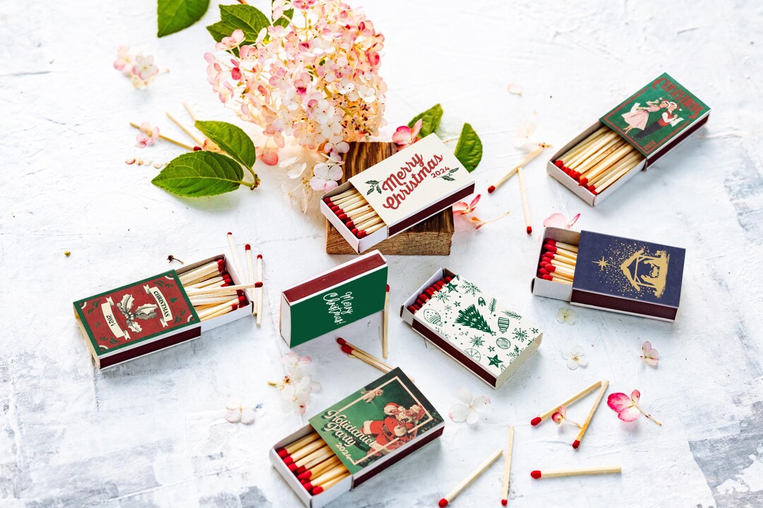 Personalized Christmas Gift / Custom Matchboxes / Custom Matchbook Art ...