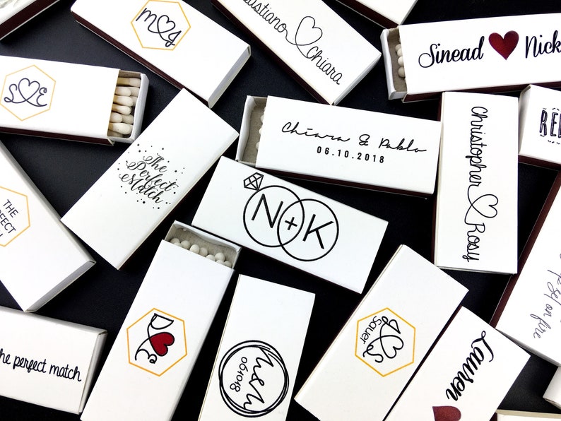 Custom Design Matches Personalized Design Matchbooks Theme | Etsy