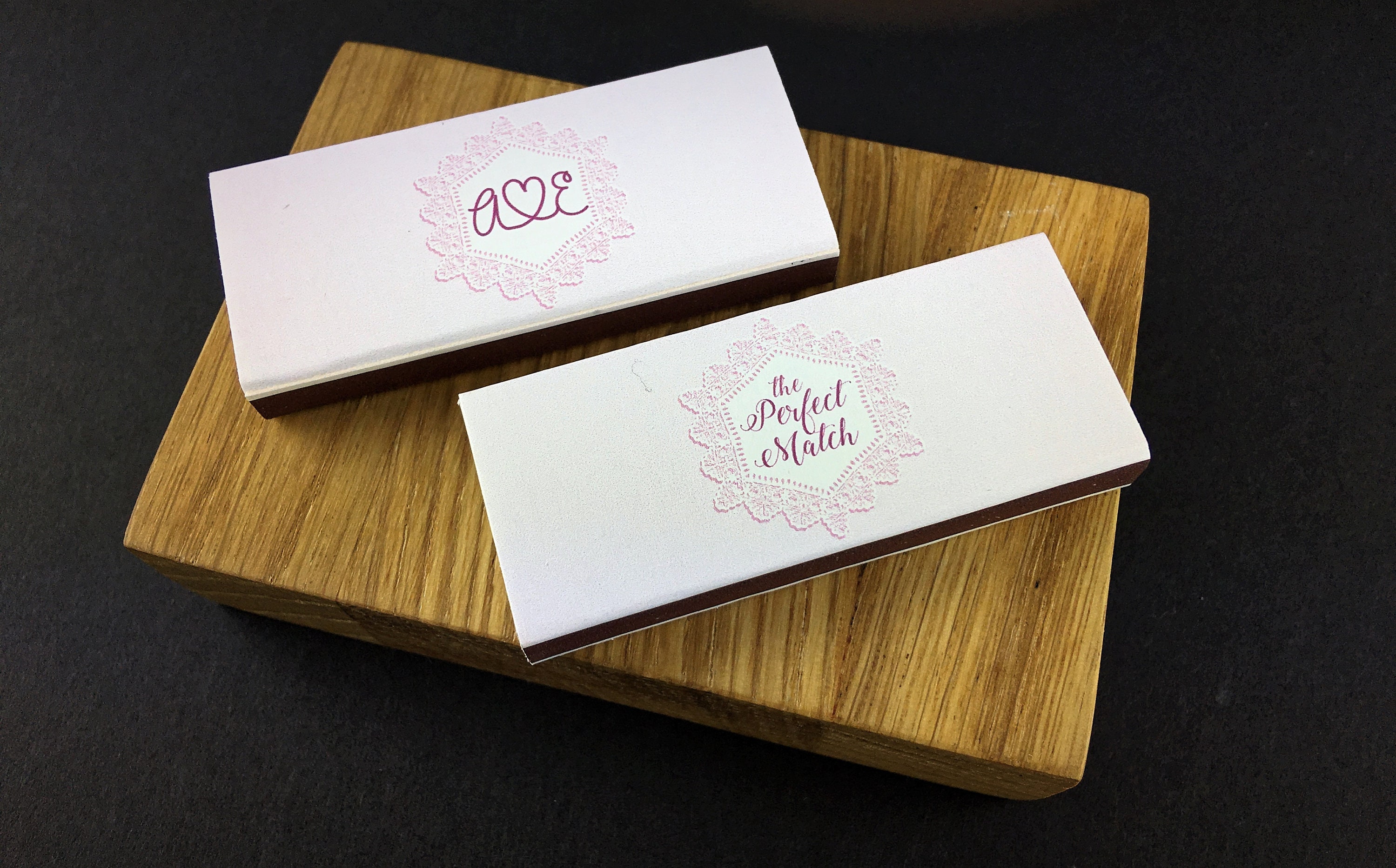 Set of Wedding Matchboxes The Perfect Match Personalized | Etsy