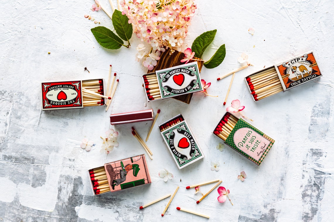 Vintage Birthday Matches / Custom Happy Birthday Matchboxes / - Etsy