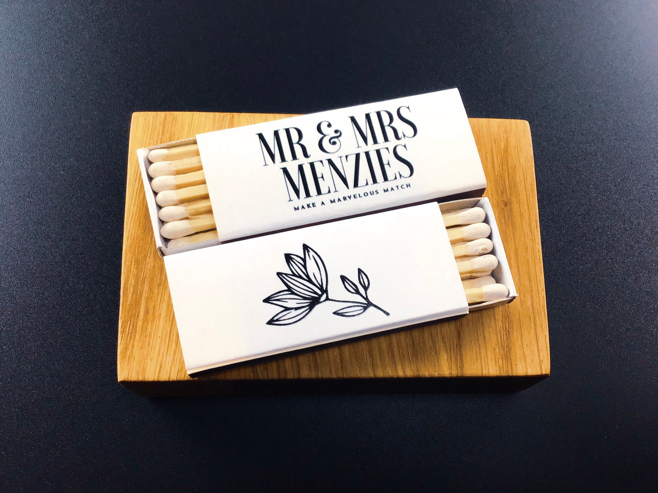 Personalized Mr and Mrs Matchboxes Custom Design Mr&mrs - Etsy