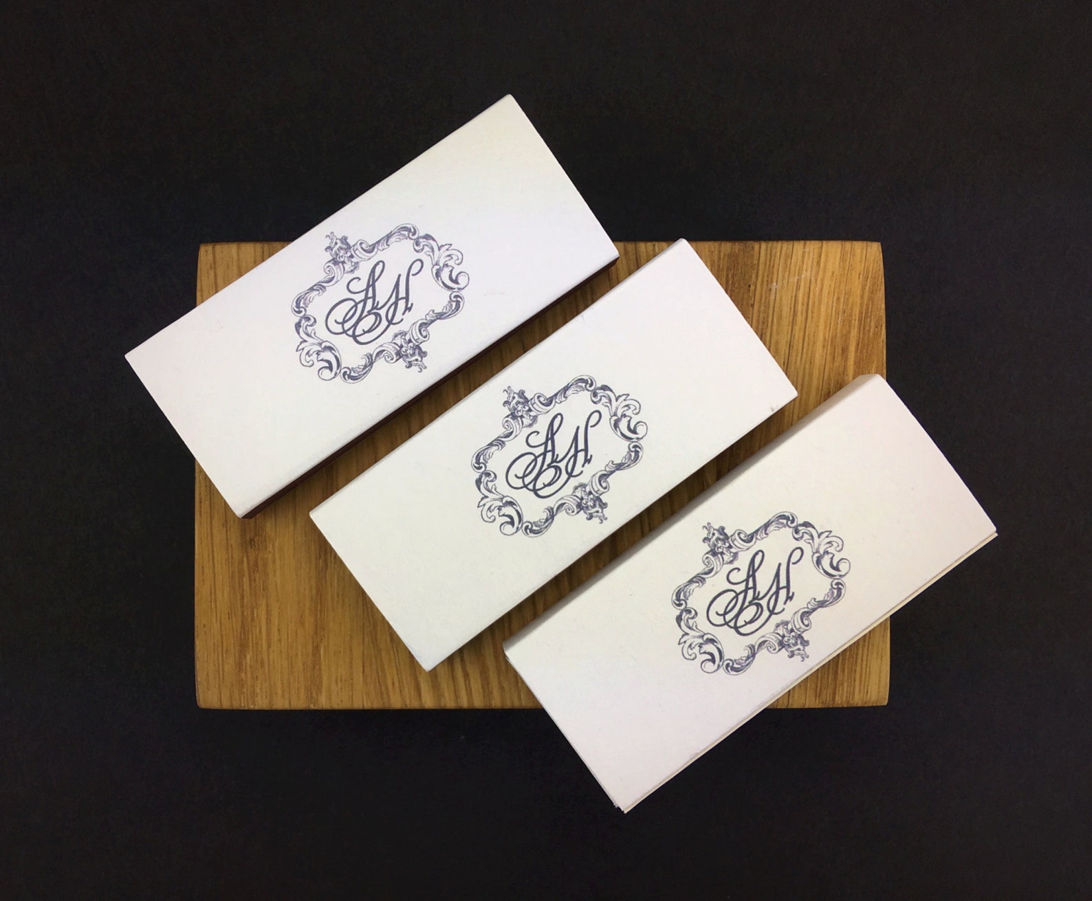 Set of Wedding Monogram Matchboxes Personalized Matches - Etsy