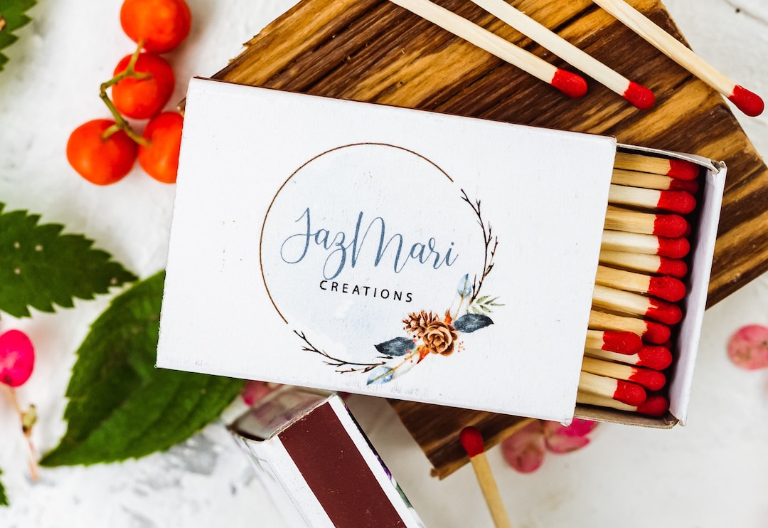 BUSINESS LOGO Custom Matchbox / LOGO Matches / Business Thank You ...