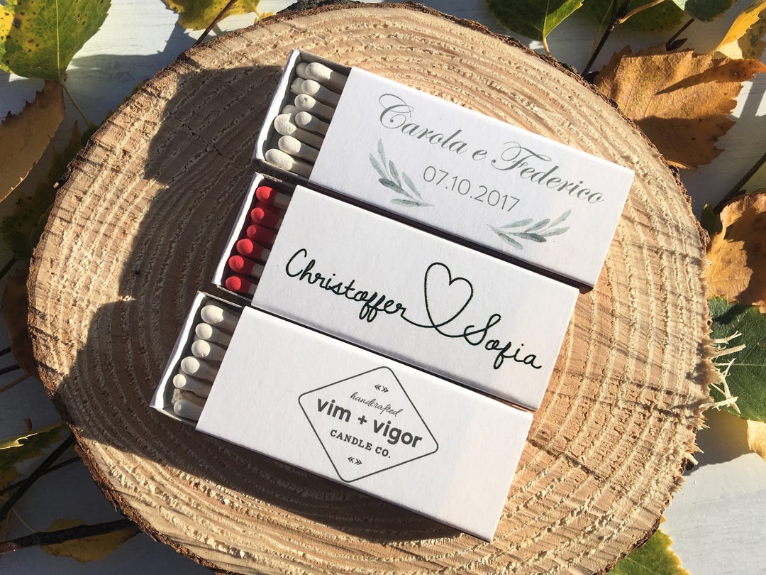 Set of the Perfect Match Matchboxes * Personalized Matches * Custom ...