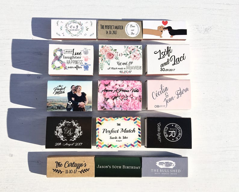 Perfect Match Matches Wedding Matches Favor Personalized - Etsy