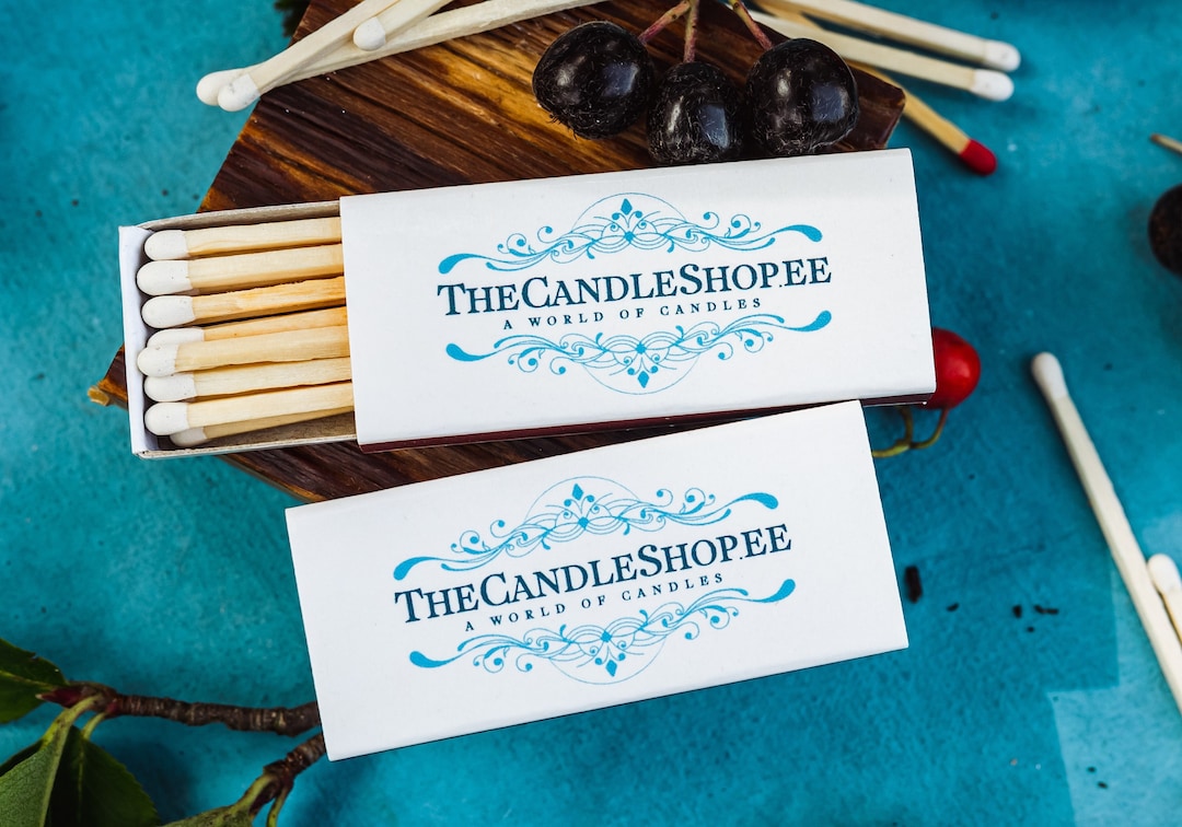 Set of CANDLE SHOP Logo Matchboxes / Marketing Matches / Custom Matches ...