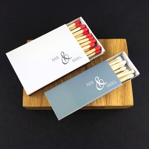 Set of Mr&mrs Matchboxes * Personalized Matches * Wedding Matches ...