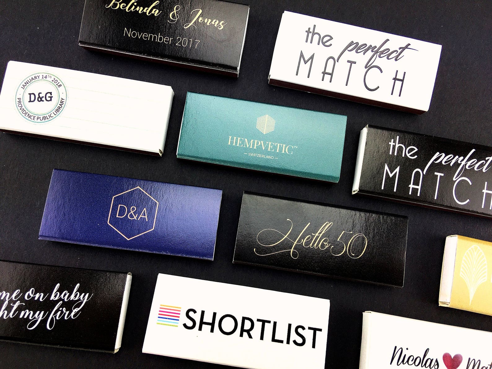 Set of Matchboxes LOGO Matches / Personalized Matches - Etsy