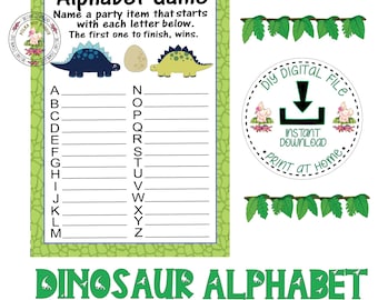 Dinosaur Don't Eat Pete Printable Birthday Party Game, Fun Fast Play ...
