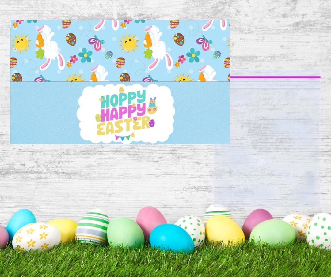 Digital Download Hoppy Happy Easter Treat Bag Topper, Classroom Gifts ...