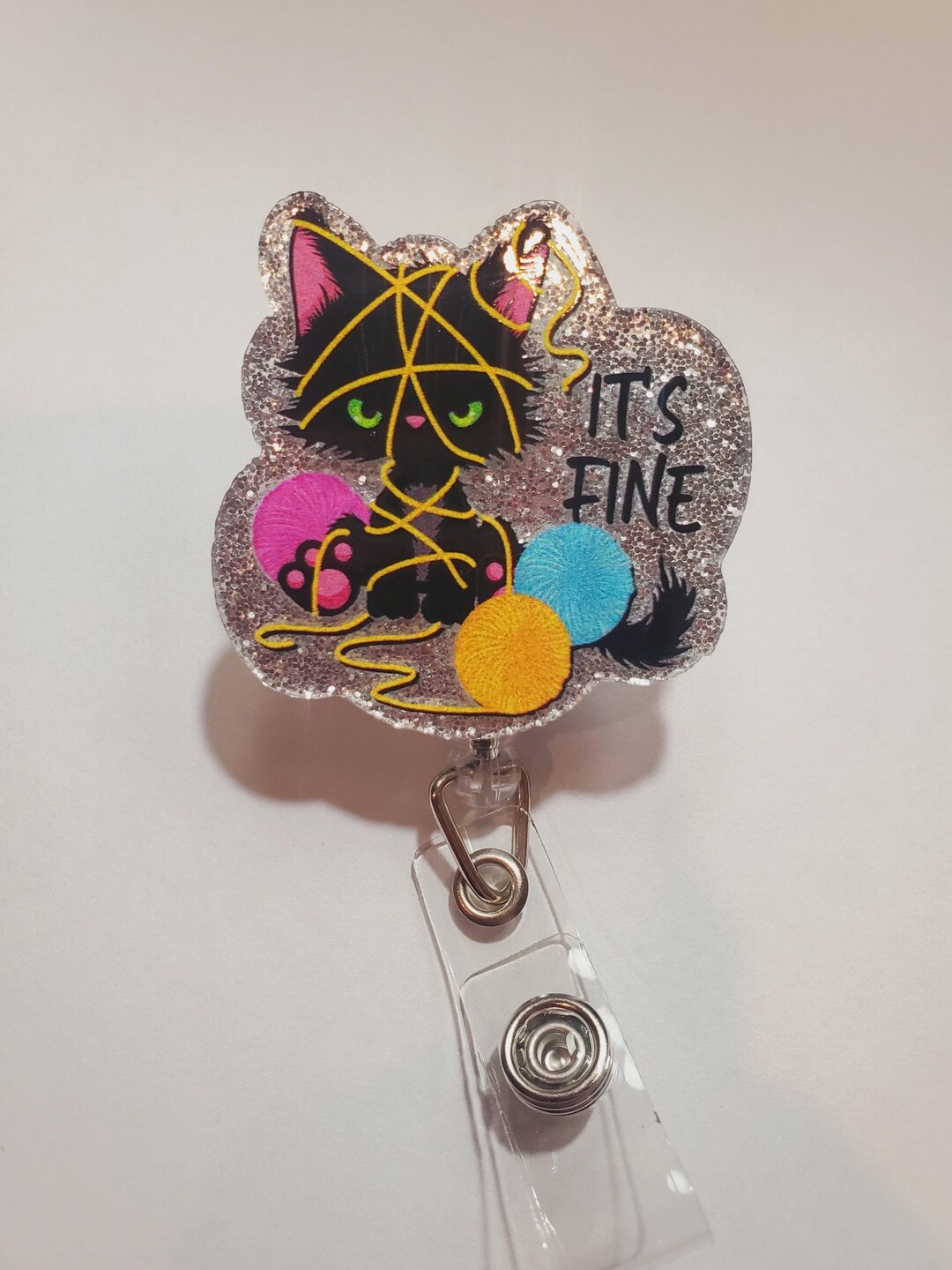 It's Fine Badge Nurse, Everything is Fine Badge, It's Fine Black Cat ...