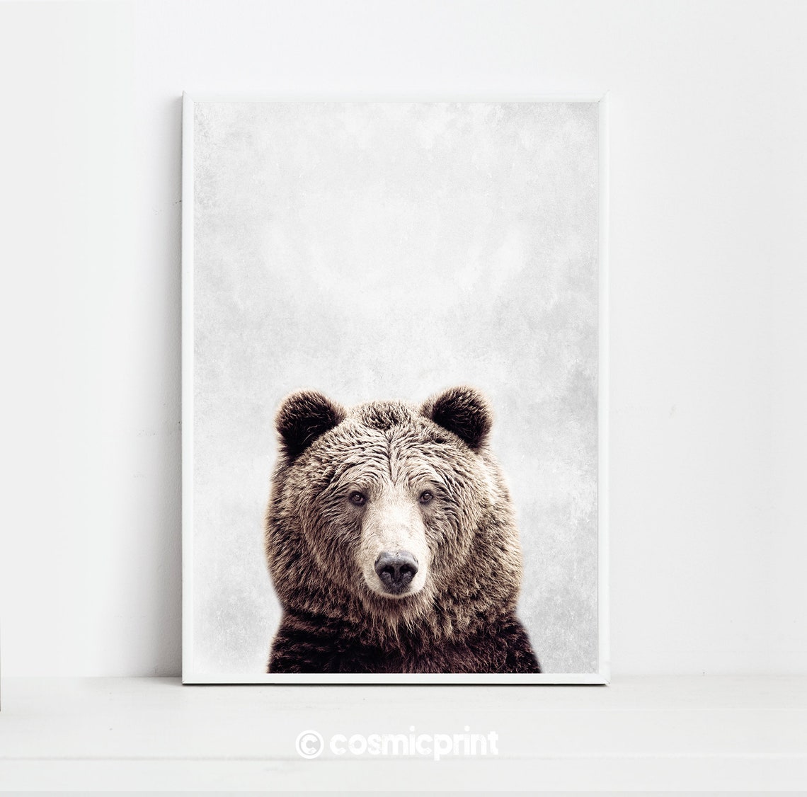 Bear Art Bear Poster Wall Art Print Animal Print Bear Print - Etsy