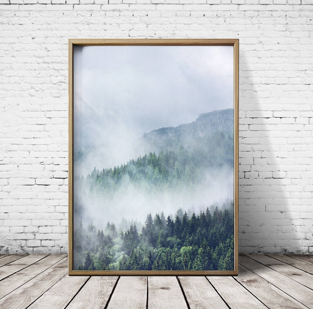 Forest Poster Forest Print Nature Print Plant Print Printable - Etsy