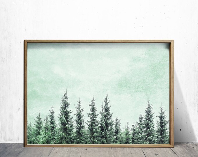 Forest Poster Forest Print Nature Print Plant Print Printable - Etsy
