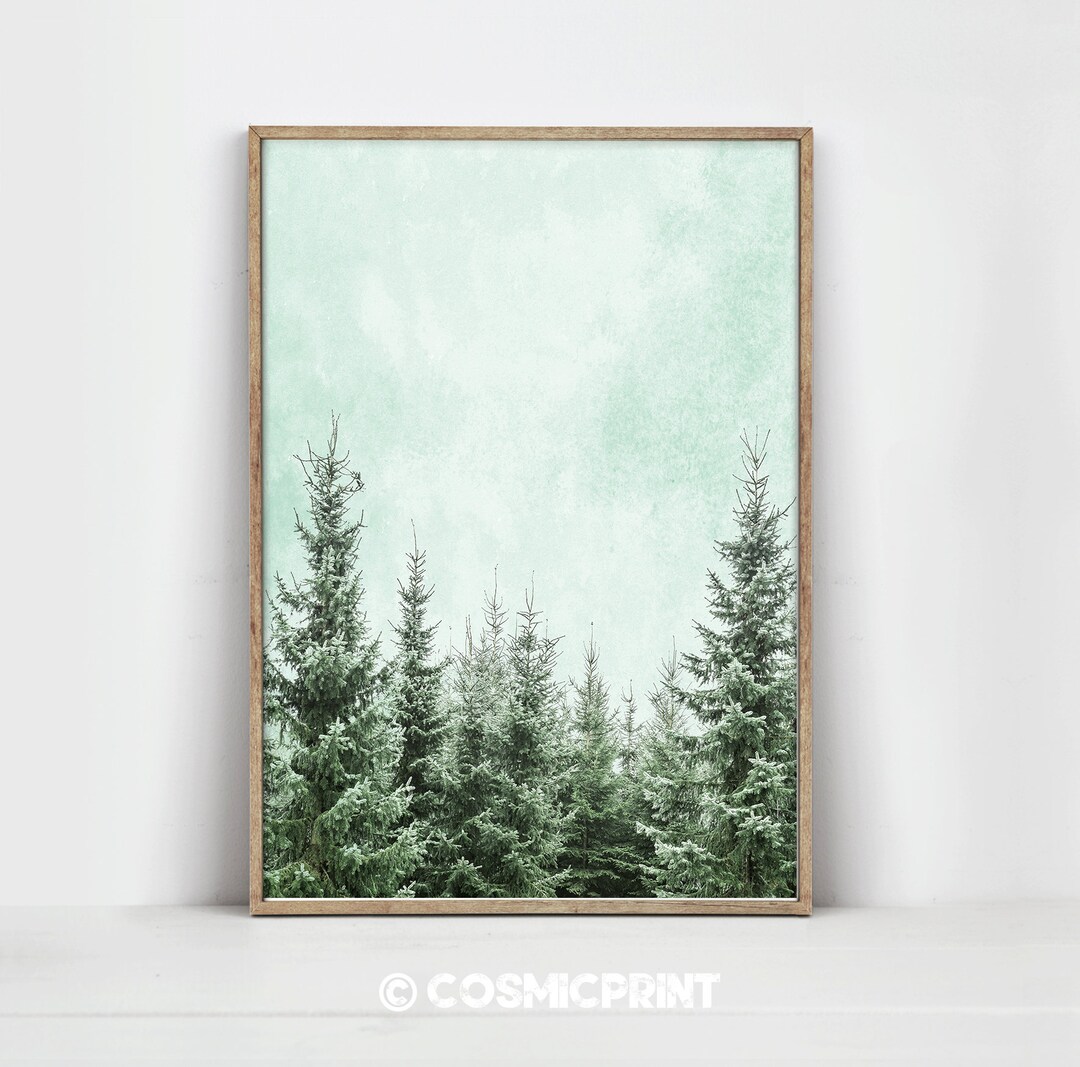 Forest Poster Forest Print Nature Print Plant Print Printable - Etsy