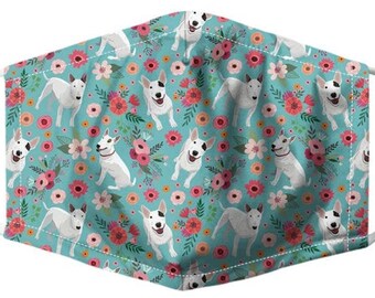 English Bull Terrier Face Mask - Etsy