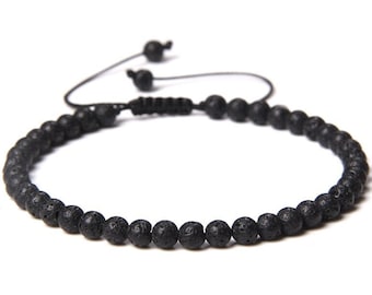 Mens Lava Rock Bracelet - Etsy